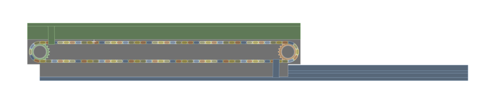 How to Add an Inline Spring Into a Chain Drive Created Using Ansys Motion