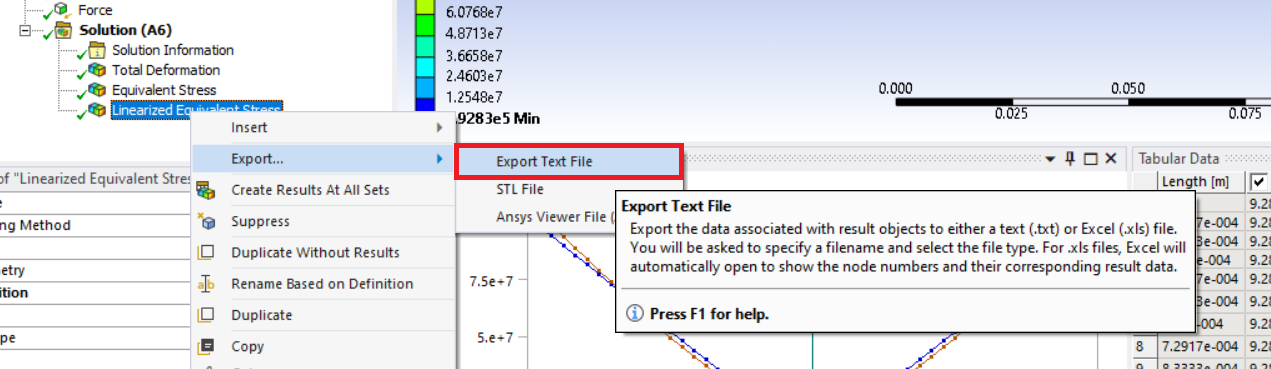 Using Python to Export Tabular Data from within ANSYS Mechanical
