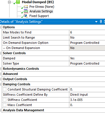 How to include mode dependent damping on MSUP Harmonic