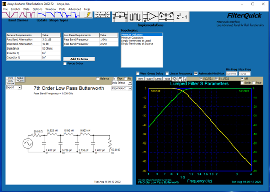 Nuhertz FilterSolutions: The Best in Filter Design Is Now Fully Integrated in Ansys AEDT