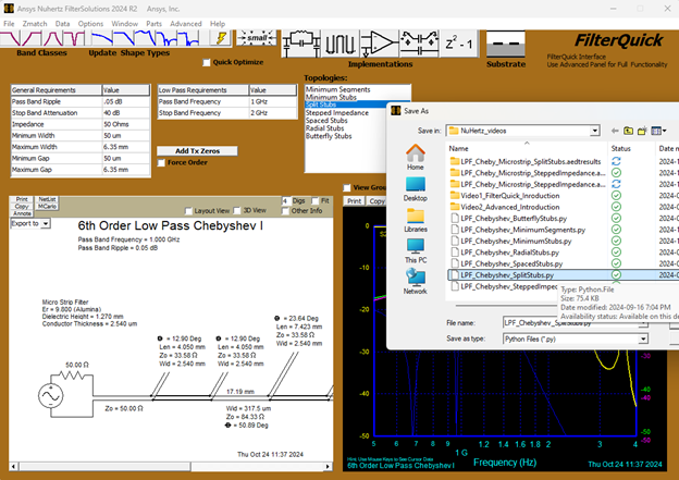 NuHertz/HFSS: Planar LPF Chebyshev implementation using rectangular ...