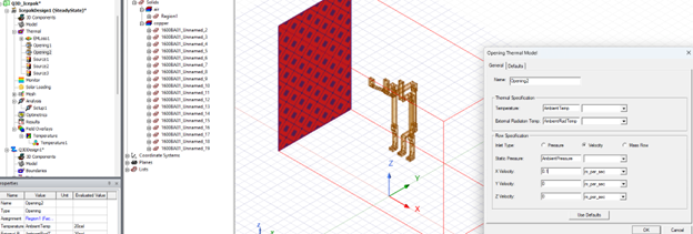 BusBars power lines AC and thermal analysis using Q3D and Icepak