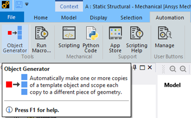 Improving productivity in Mechanical with Object generator