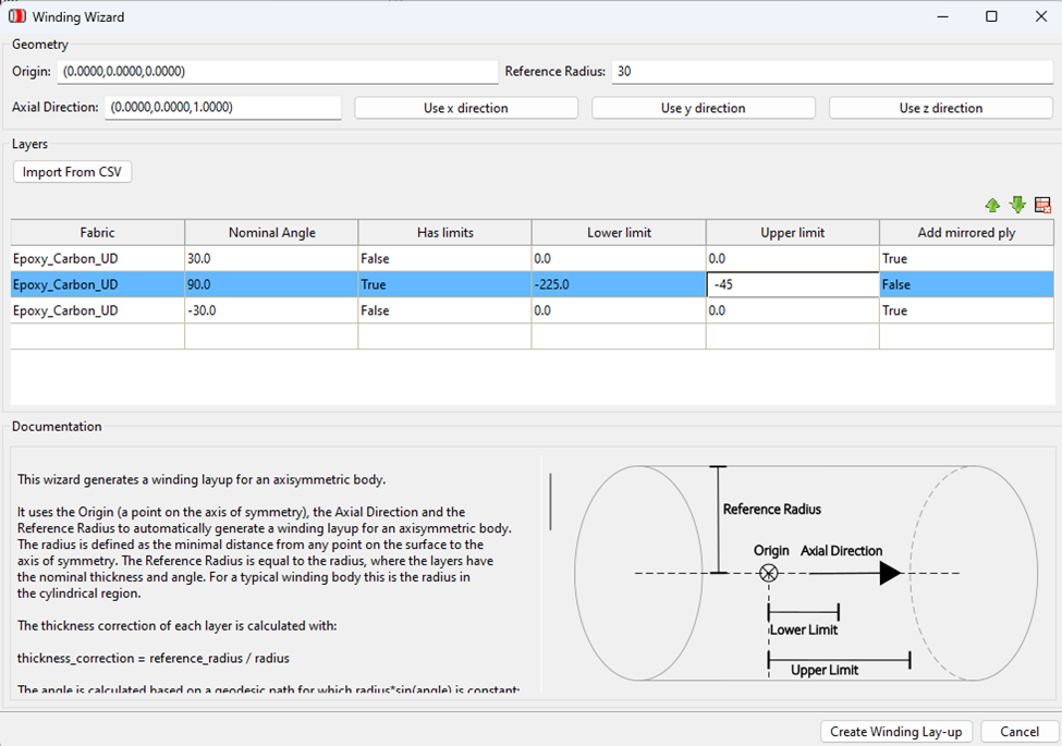 How to model composite tanks in ACP