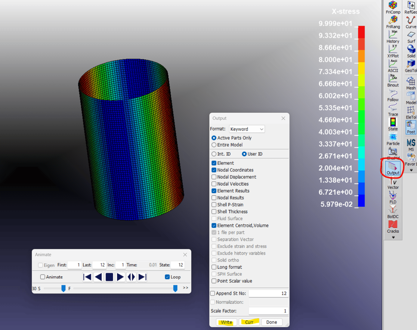 Transforming Stress into a User-Defined Coordinate Frame in LS-DYNA
