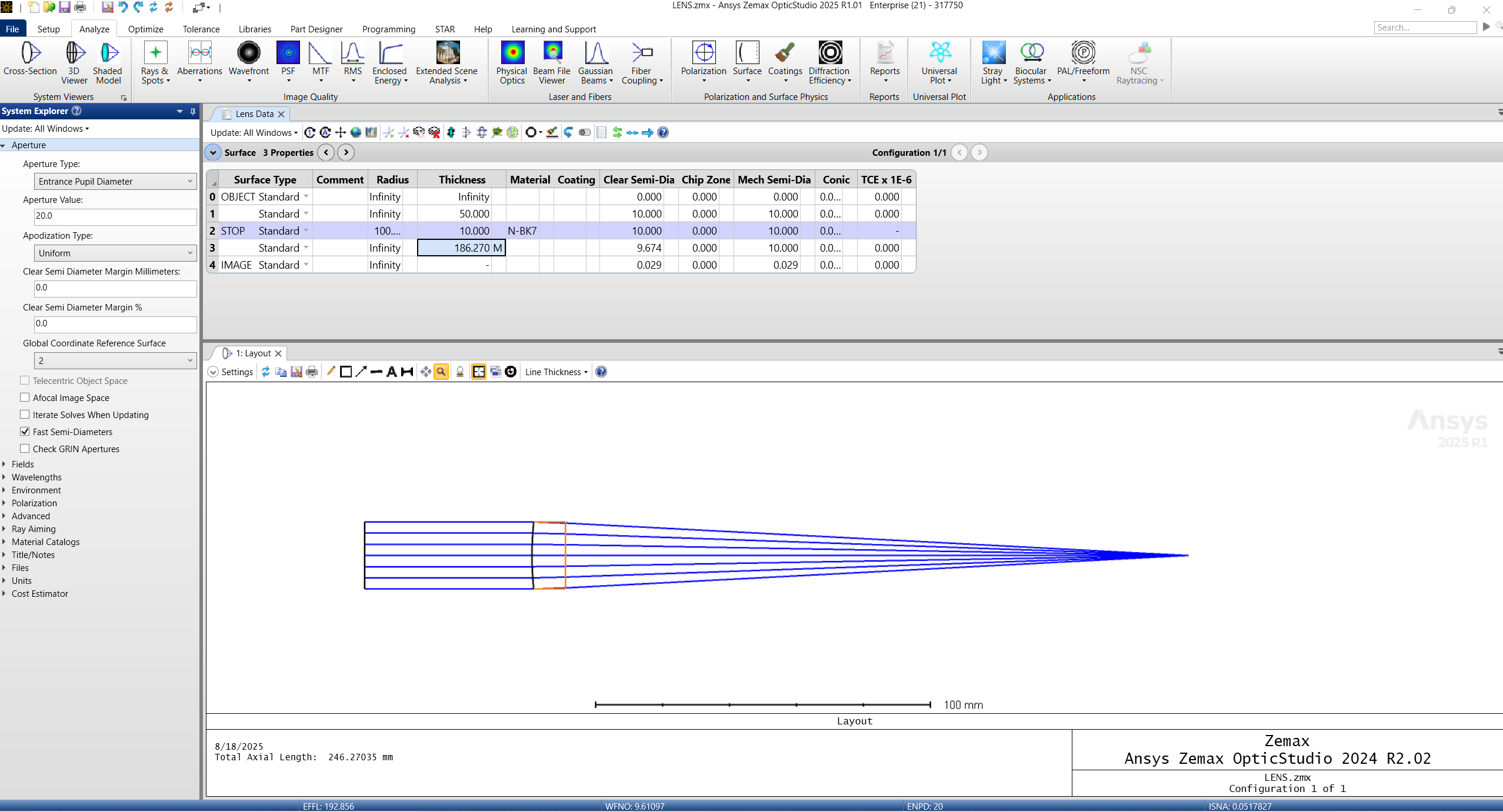 Begin Zemax: First Lens Design