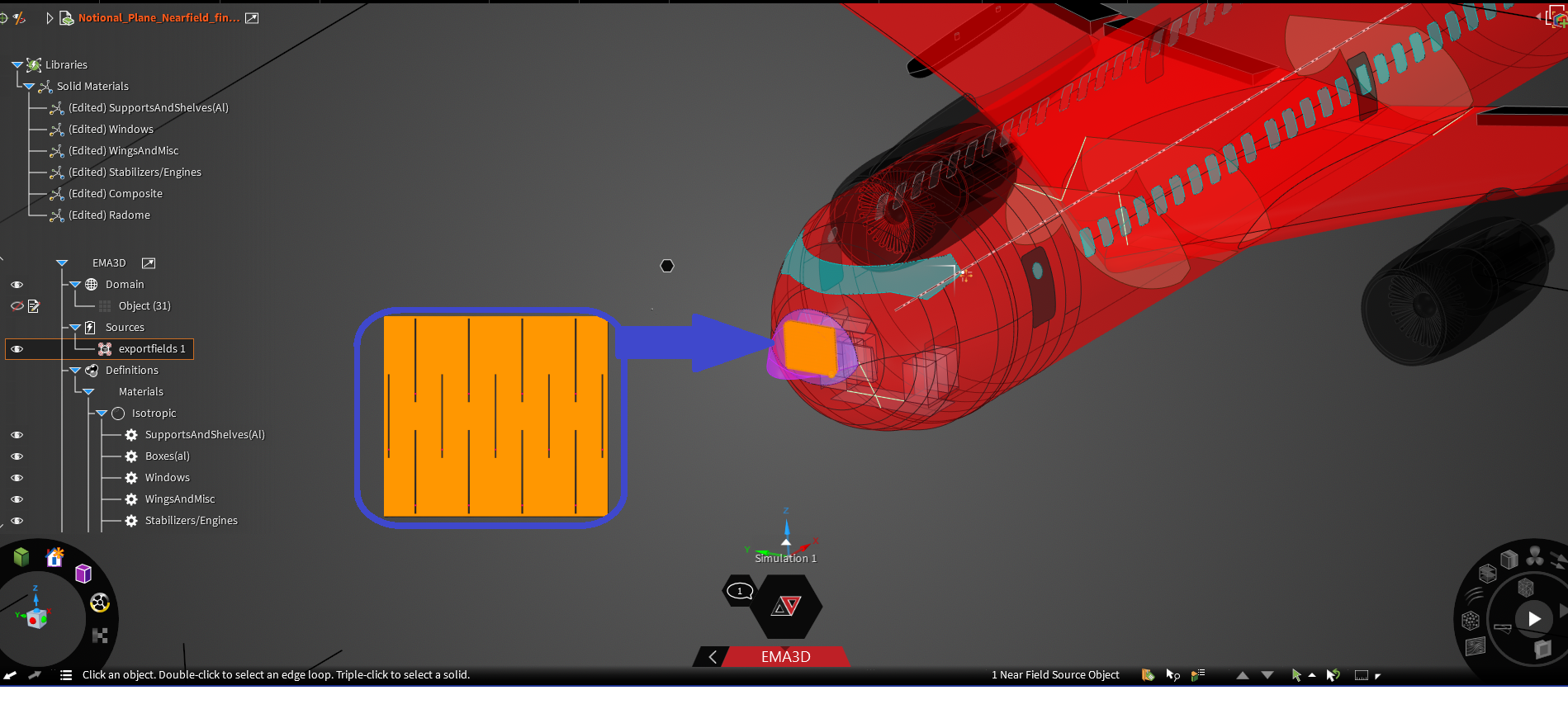 From Antenna to Airframe: A High-Fidelity Workflow for Aircraft EMC Simulation with HFSS and EMA3D