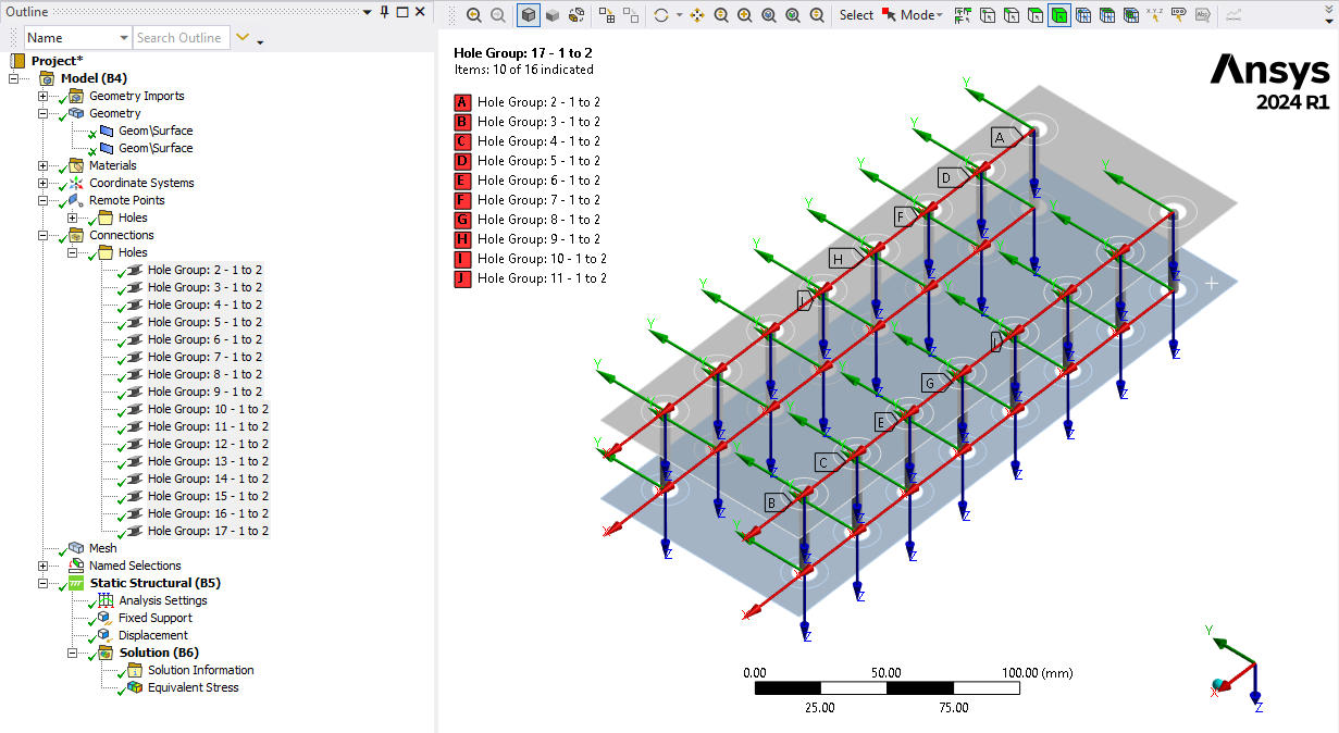 Exporting Bolt reaction forces using 'Bolt Tools' Add-On in Ansys ...