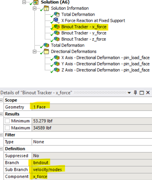 Retrieve and Transform Reaction Force Components in Workbench LS-DYNA