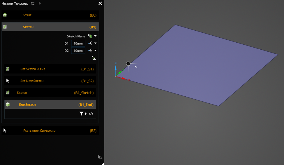 History Tracking in Ansys Discovery