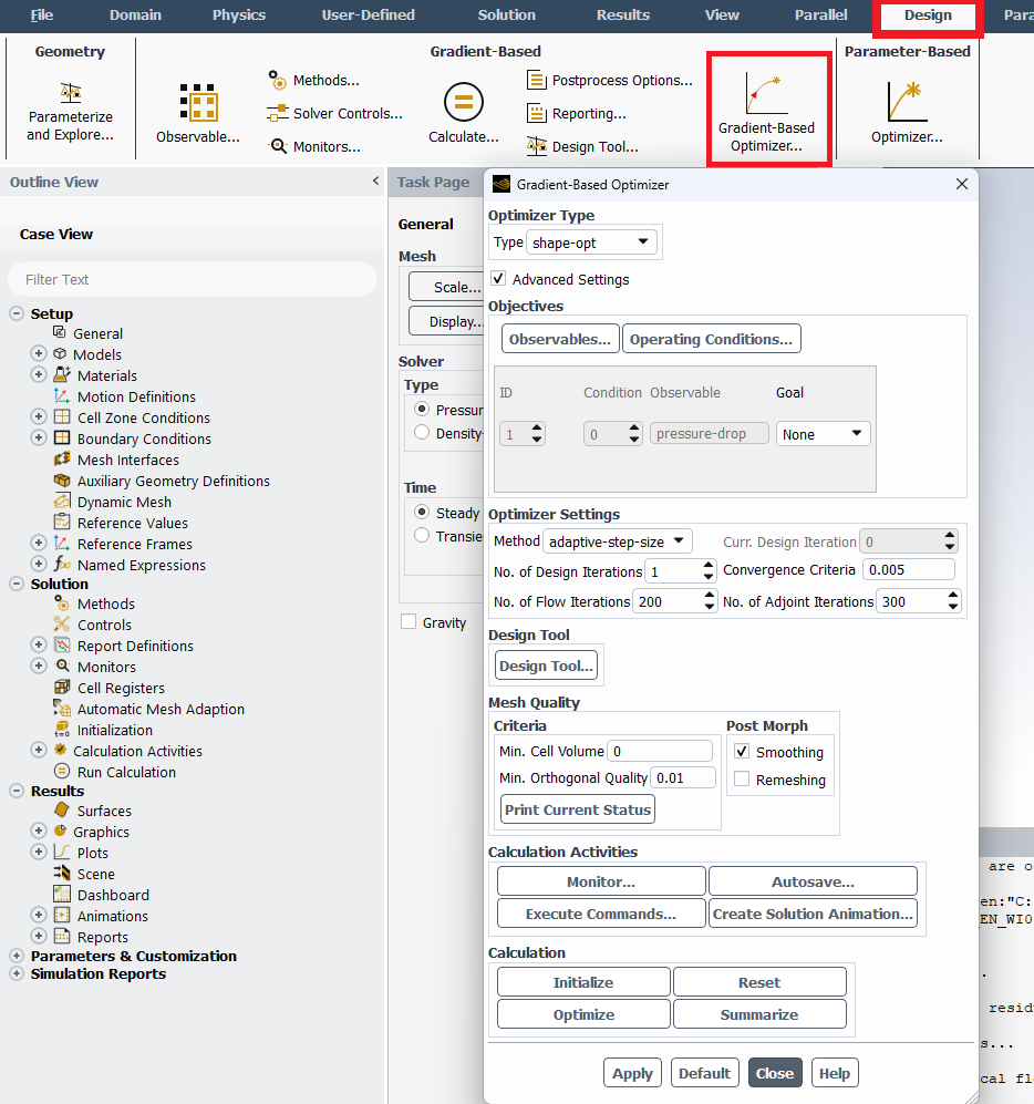 Using Adjoint Solver in Ansys Fluent for CFD Design Optimization