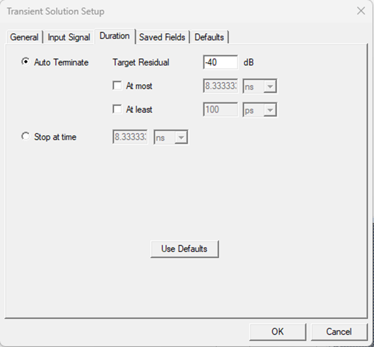 ANSYS HFSS Transient Solver for Extracting S-Parameters & Time Domain ...