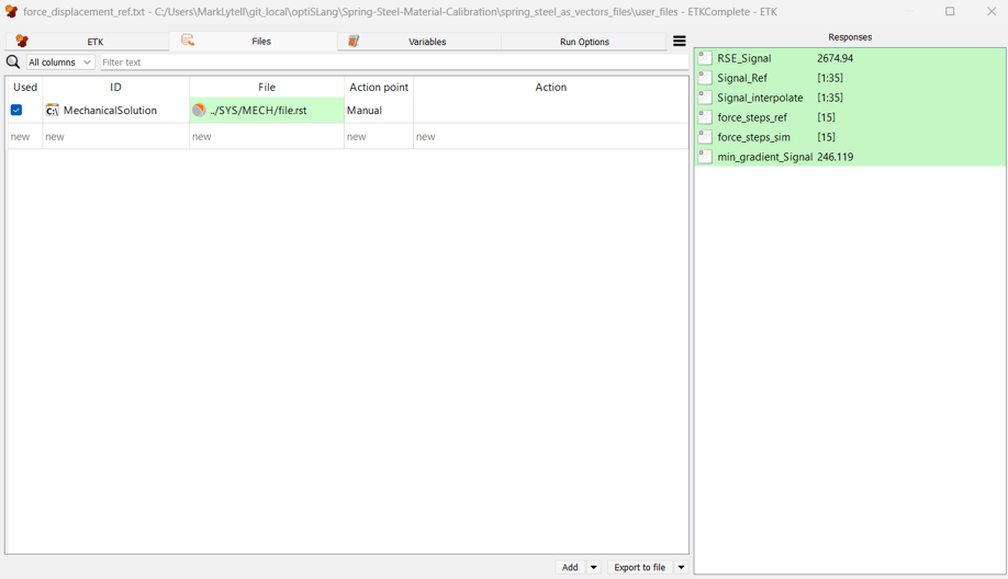 Material Model Calibration Using Ansys Mechanical and optiSLang