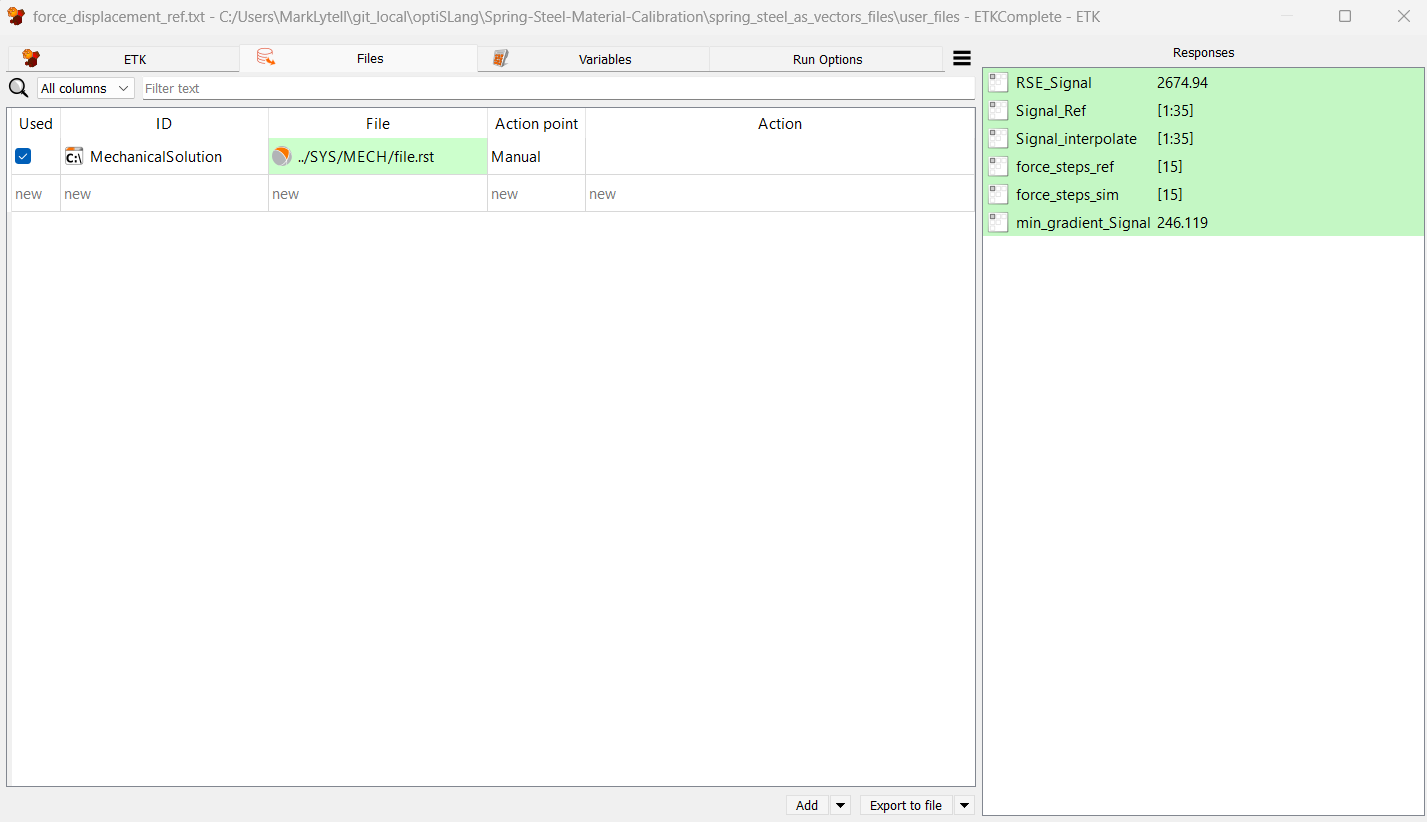 Material Model Calibration Using Ansys Mechanical and optiSLang