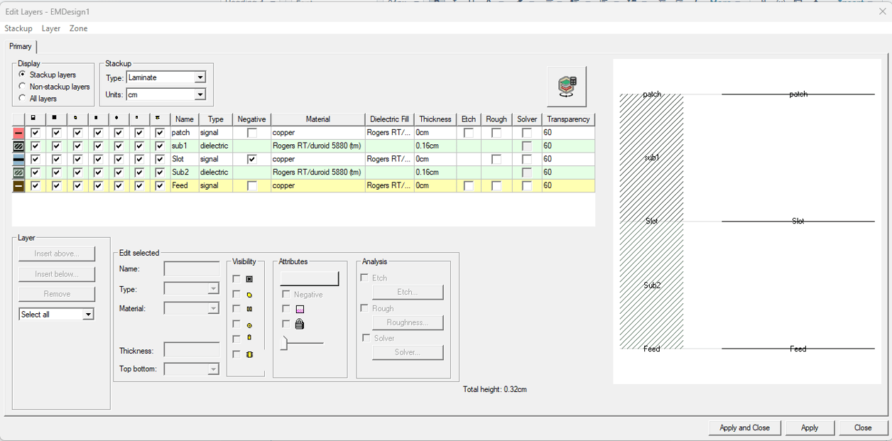 Planar Patch Antenna Design Using ANSYS HFSS 3D Layout