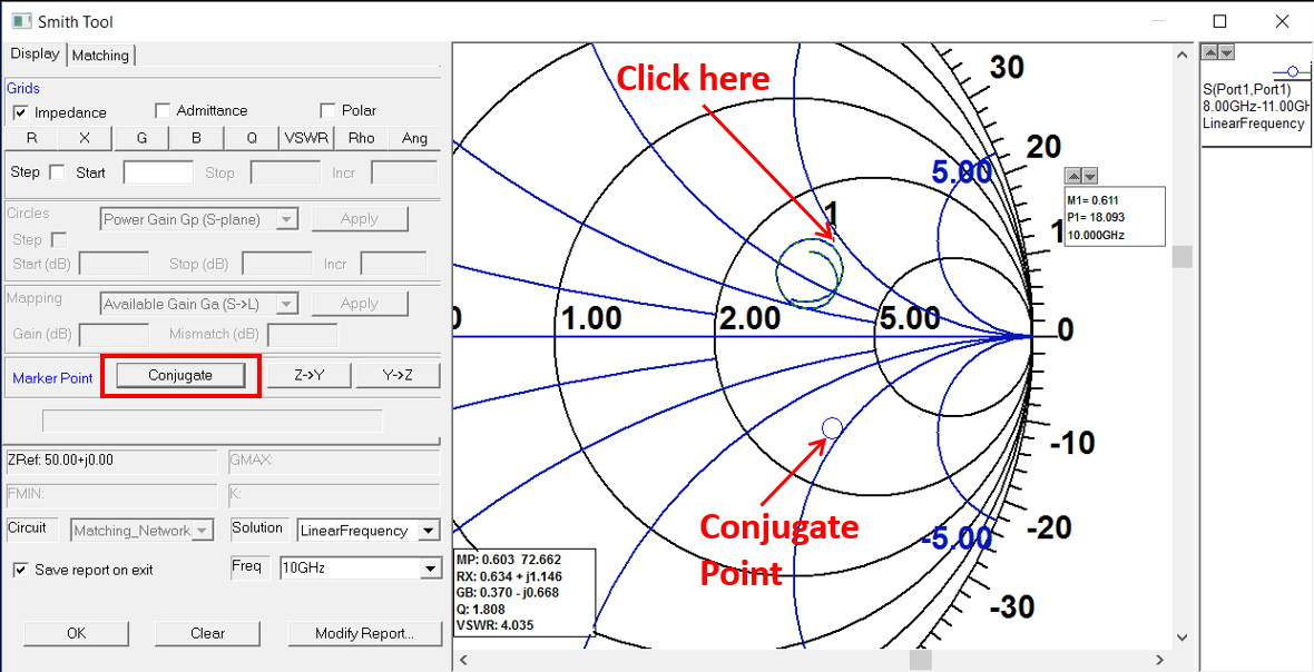 Antenna Matching using ANSYS Smith Chart Tool