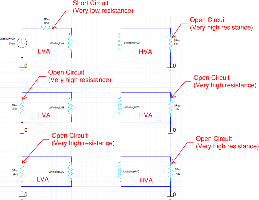 Ansys Maxwell: 3PH Transformer Inductance Calculations
