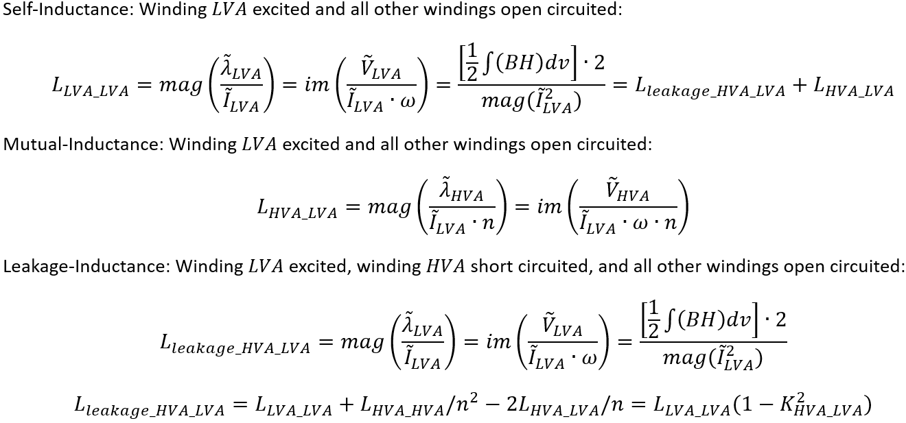 Ansys Maxwell: 3PH Transformer Inductance Calculations