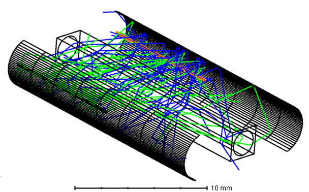 Laser Resonator Cavity with Voxel Detector in Zemax