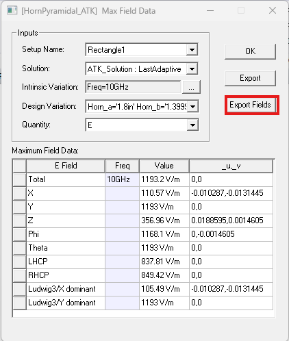 Importing External Electromagnetic Near Field Data into ANSYS HFSS