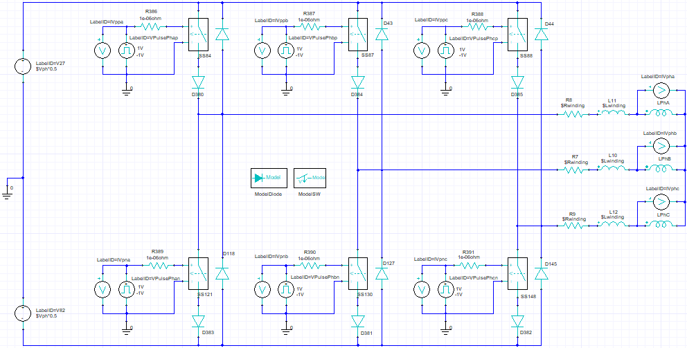 Ansys Maxwell: Parameterized Double Rotor Axial Flux Motor