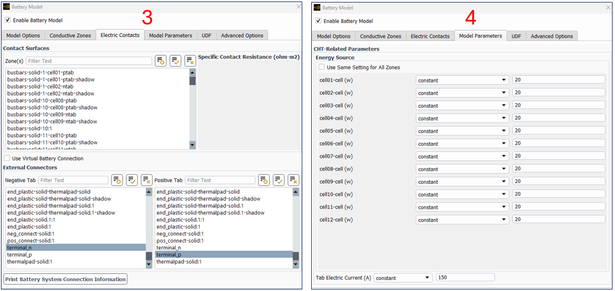 Fluent Conjugate Heat Transfer Coupling Applied to a Battery Module