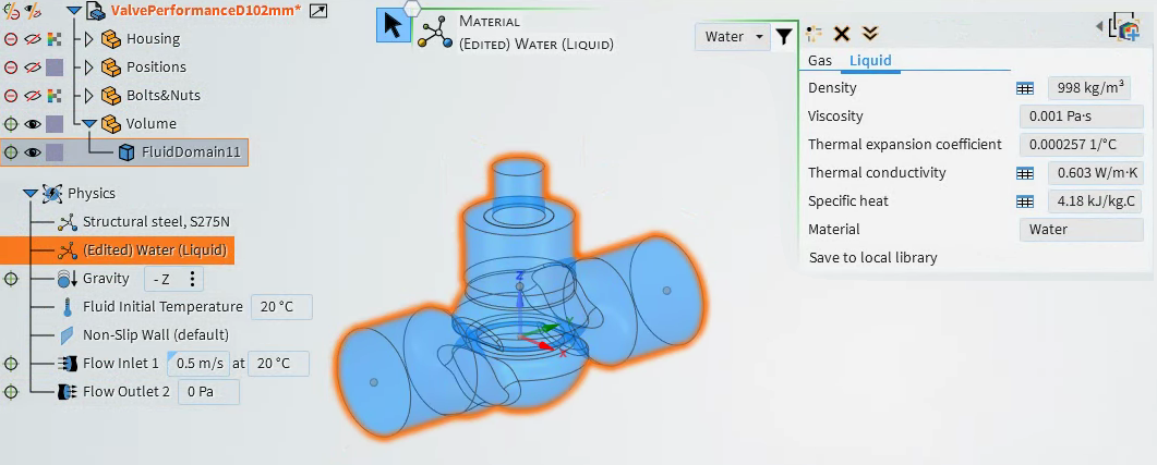 Valve Performance Analysis using CFD Simulation: Part I