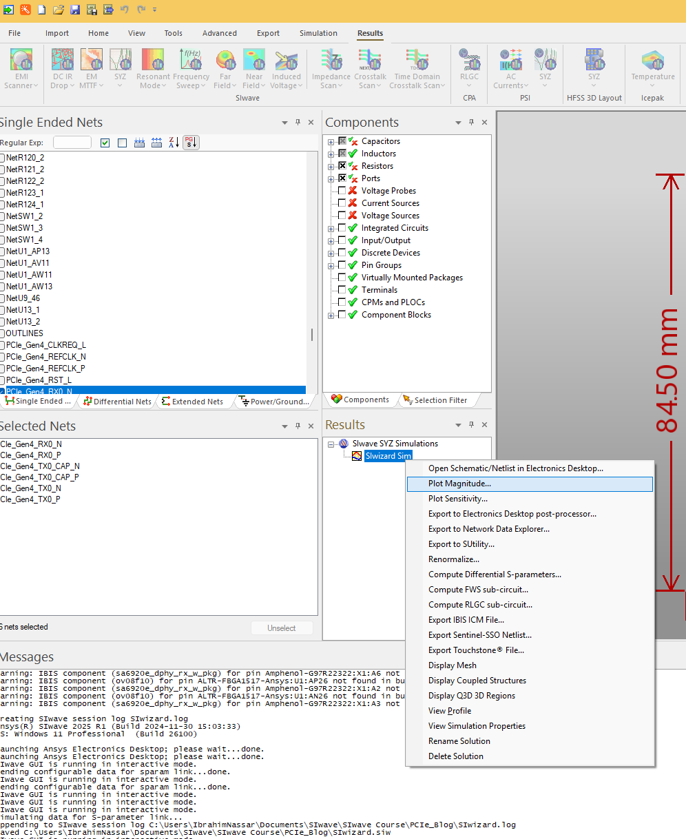 PCIe Gen4 Signal Integrity Analysis using ANSYS SIwave & Circuit Tools