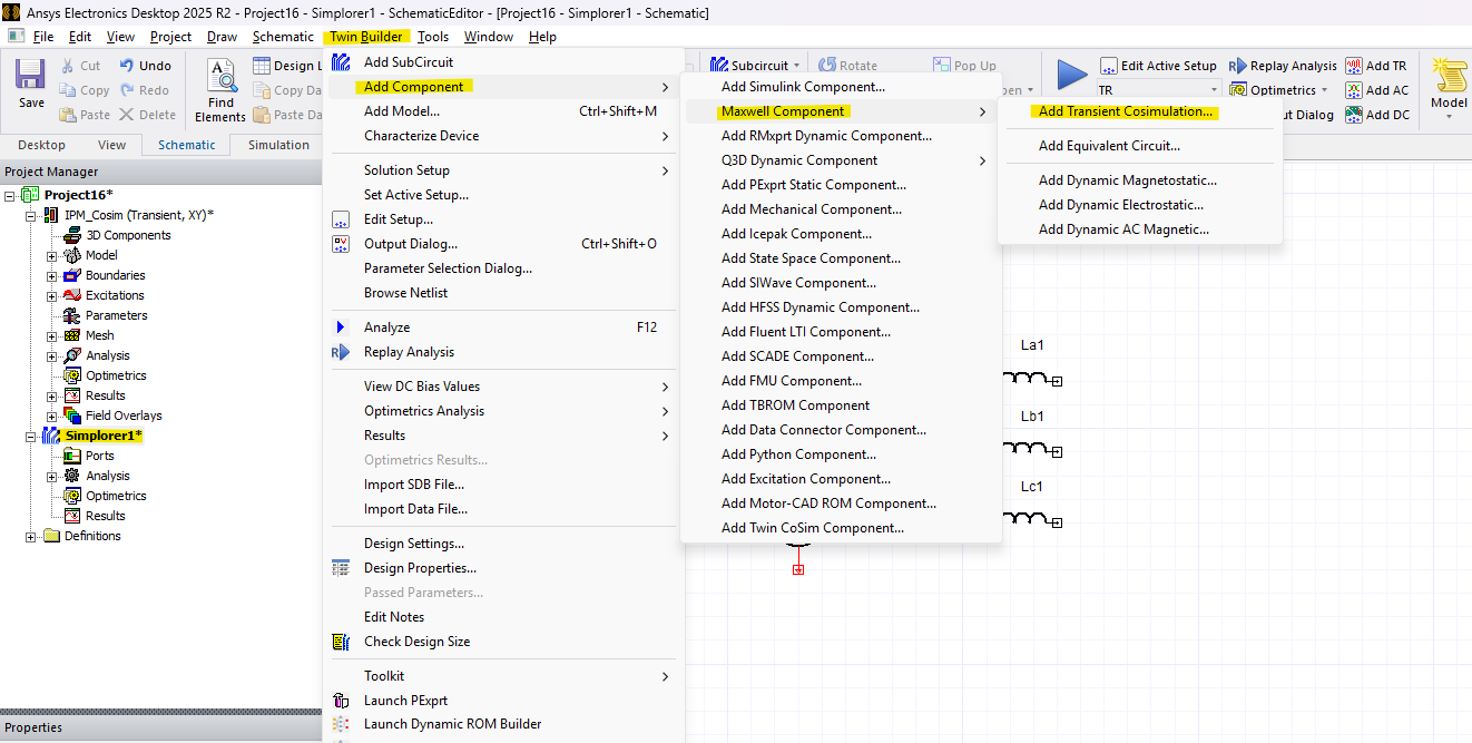 Designing a 3-Phase Inverter in Ansys Simplorer and Coupling with ...