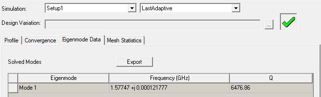 Coaxial Resonator Eigenmode Analysis in HFSS