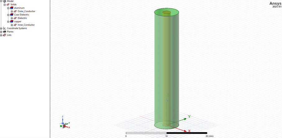 Coaxial Cable Simulation in Ansys HFSS