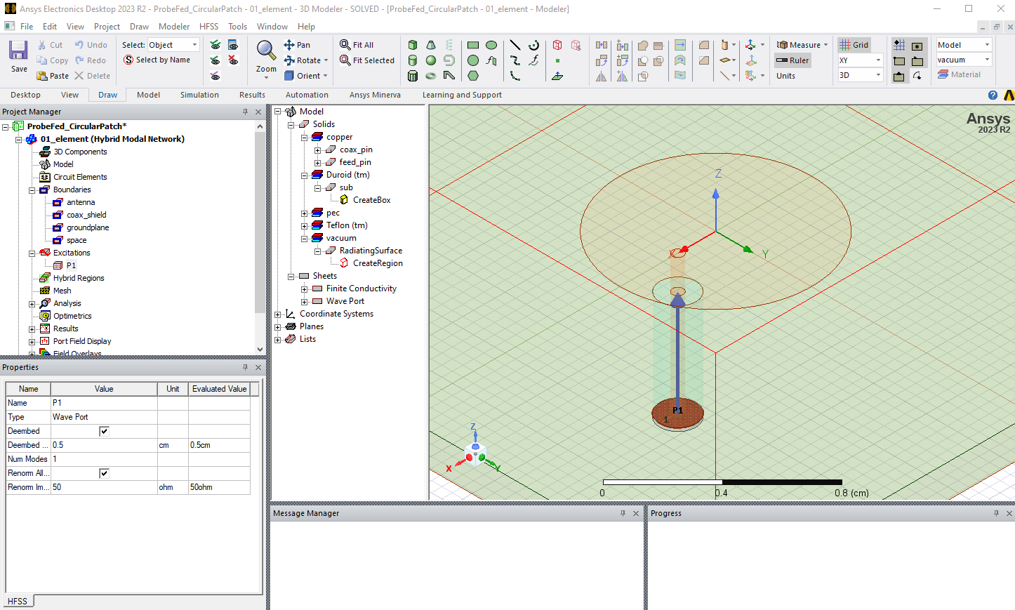 Antenna Design using Ansys HFSS