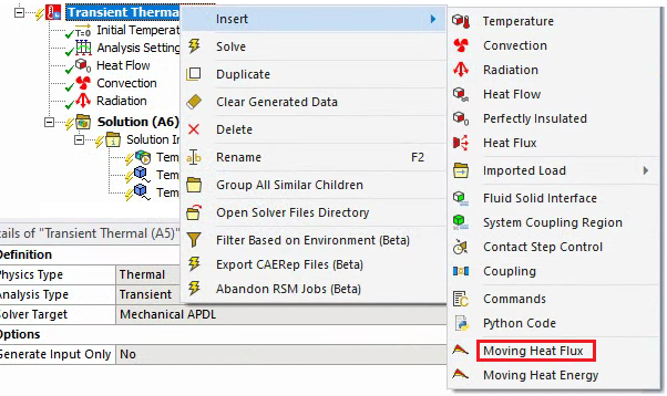 Heat Source Simulation in Workbench