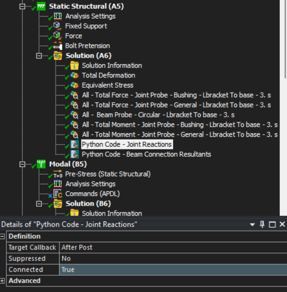 Get Joint Reaction Forces and Moments Using Mechanical Scripting