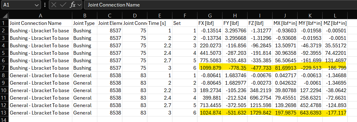 Get Joint Reaction Forces and Moments Using Mechanical Scripting