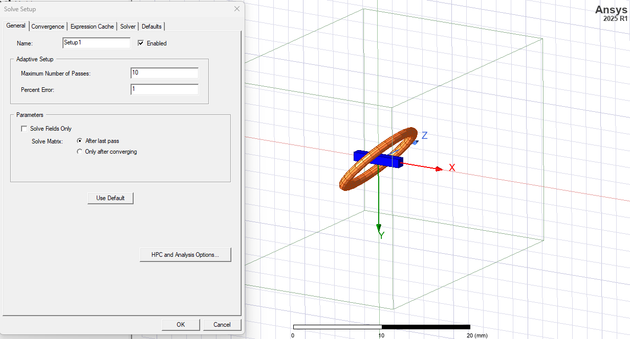 Ansys Maxwell: Magnetostatic 3D Analysis of Coil and Magnet