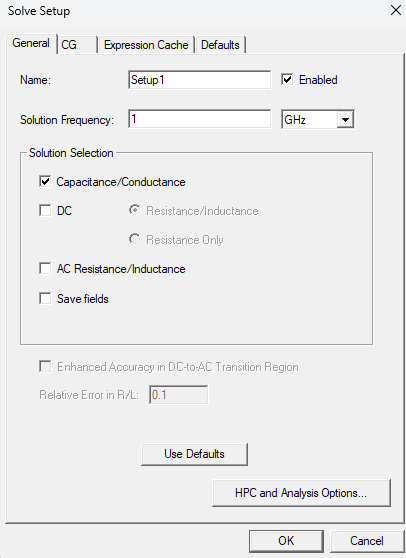 Capacitance Extraction Using Ansys Q3D