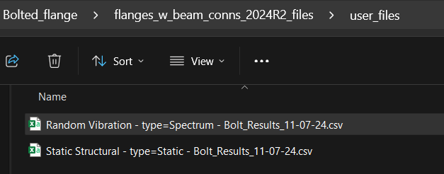 Retrieving Forces and Stresses in Bolted Connections in an Ansys Random ...