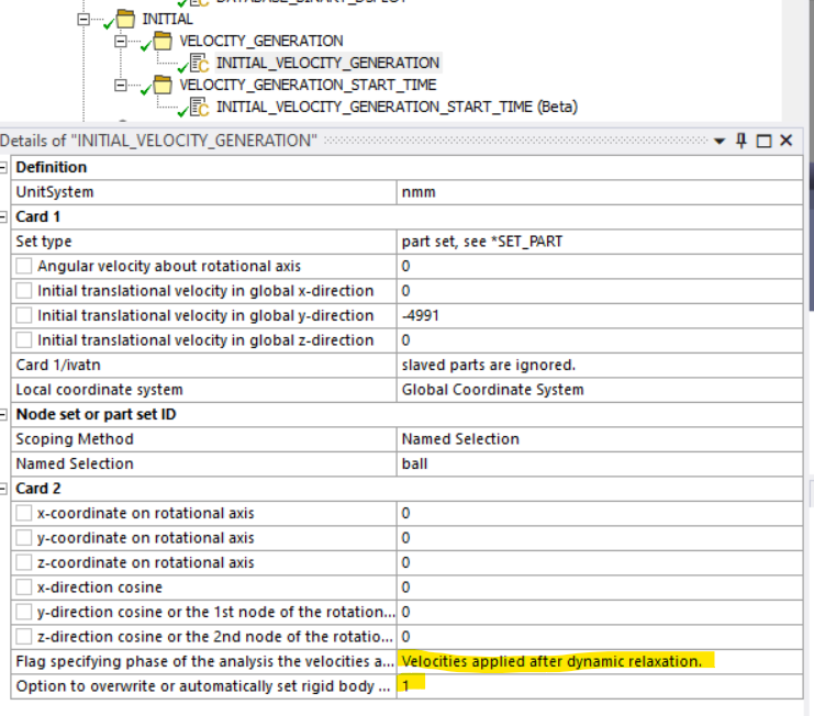 Structural Preloading Followed by Dynamic Impact in Workbench LS-DYNA