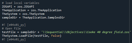 Using Python API for Image Analysis in Zemax