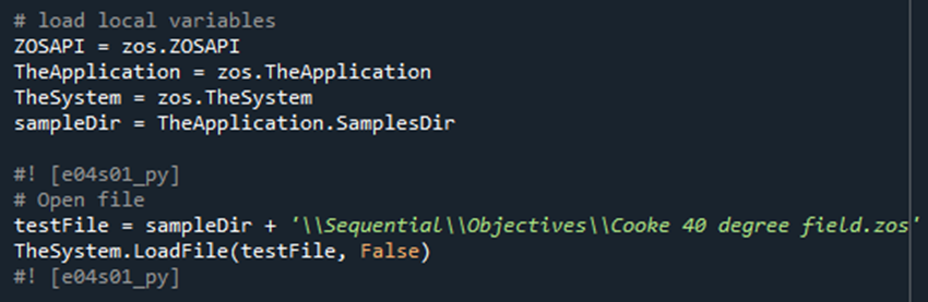 Using Python API for Image Analysis in Zemax