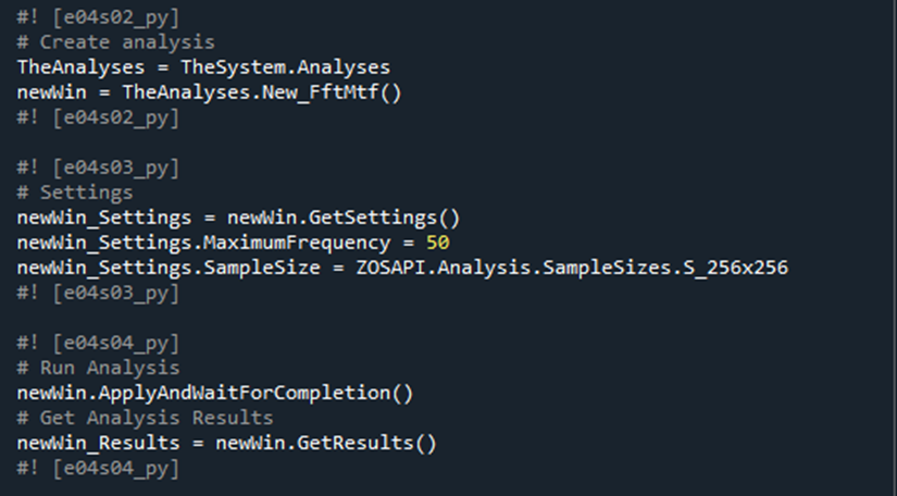 Using Python API for Image Analysis in Zemax