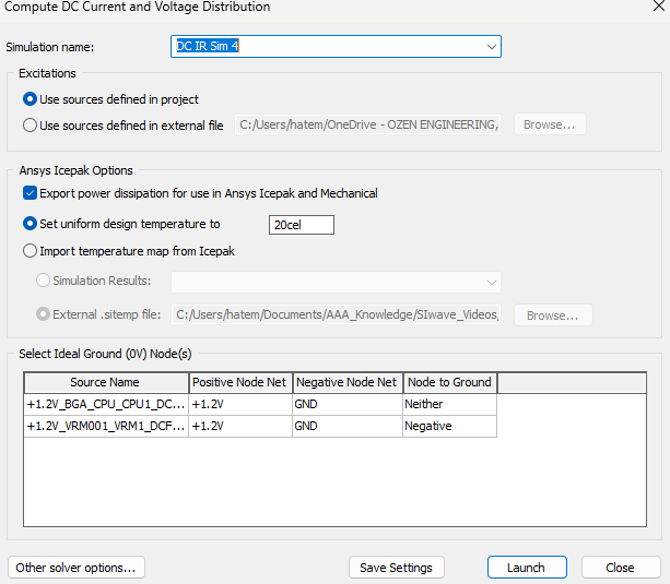 SIwave: PSI AC Currents