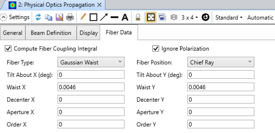 Using Physical Optics Propagation for Fiber Coupling