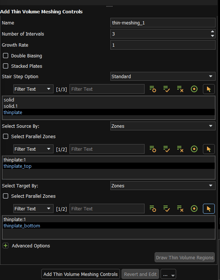 Using the Thin Mesh Features in Fluent Meshing
