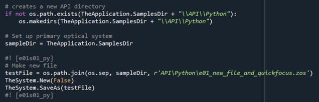 Standalone Application of Zemax API with Python