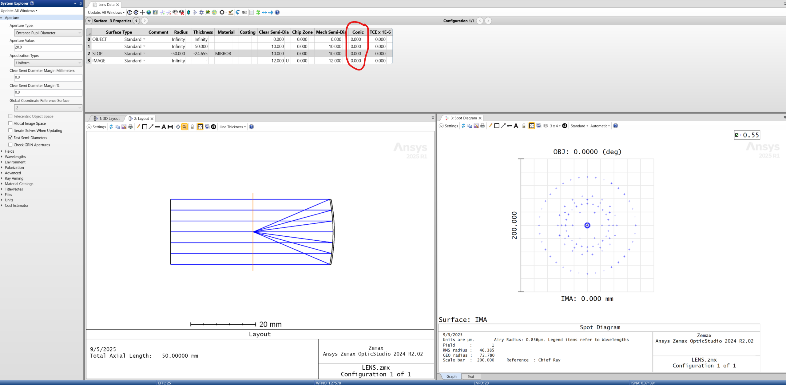 Ansys Zemax: Understanding Basic Surface Types for Beginners