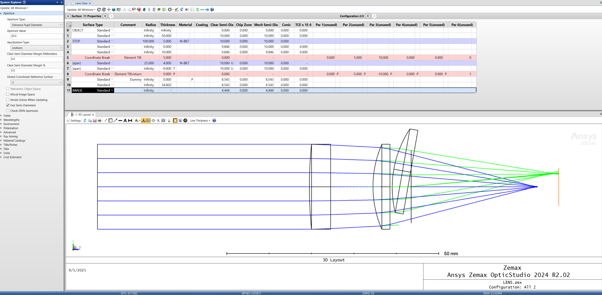 Ansys Zemax: Understanding Basic Surface Types for Beginners