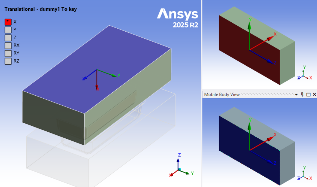 Ansys Workbench Motion: Implementing a SixMotion Joint to Overcome Body ...