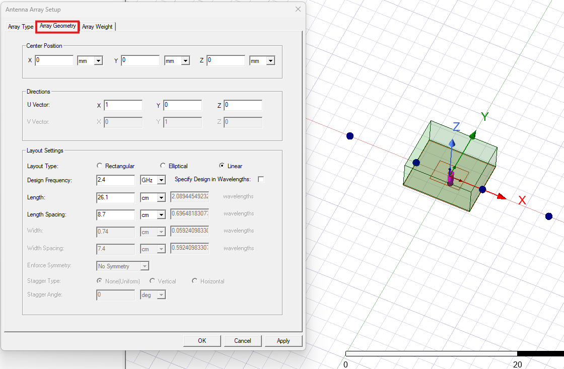 ANSYS HFSS: Array Analysis Using The Array Factor Calculation